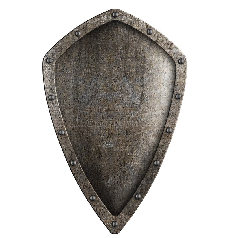 Medieval metal shield stock photo. Image of sign, iron - 33736442