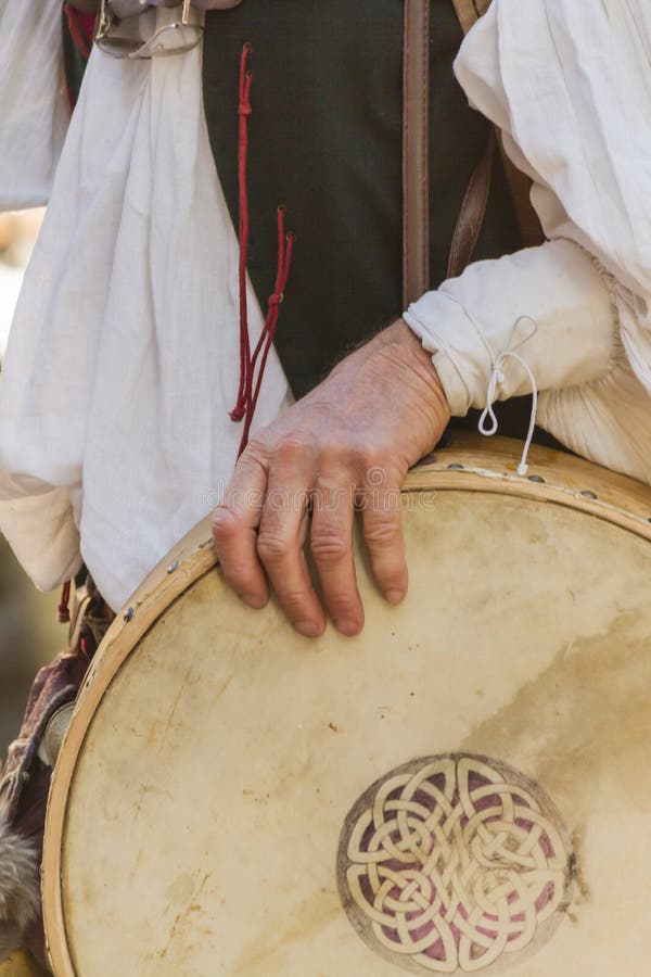 Medieval Drums During A Medieval Historical Re-enactment Stock Image ...