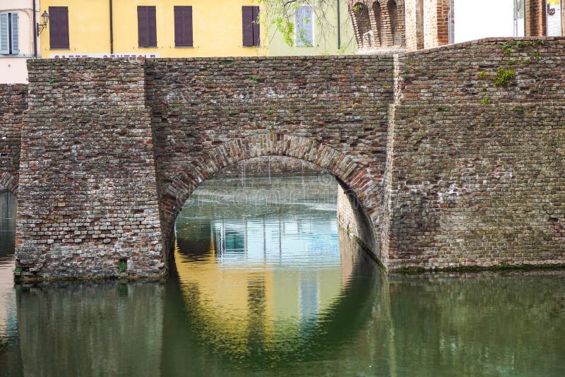 Medieval Old Stone Bridge on the Historic Town Stock Image - Image of ...