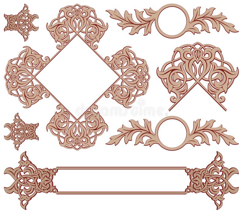 Medieval ornament stock vector. Illustration of fashion - 14612939
