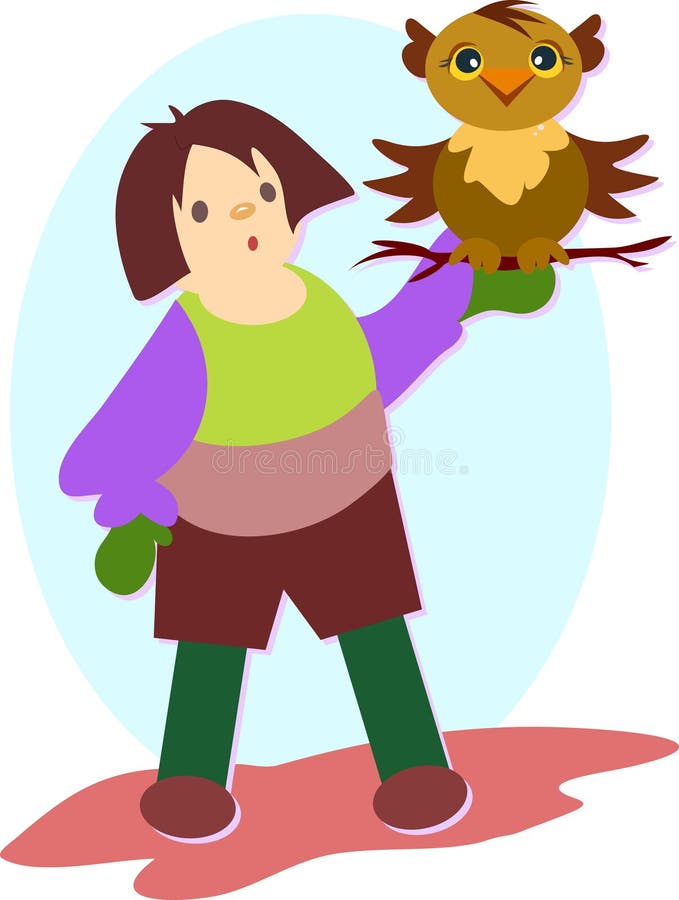 Medieval Owl Trainer stock vector. Illustration of medieval - 32977263