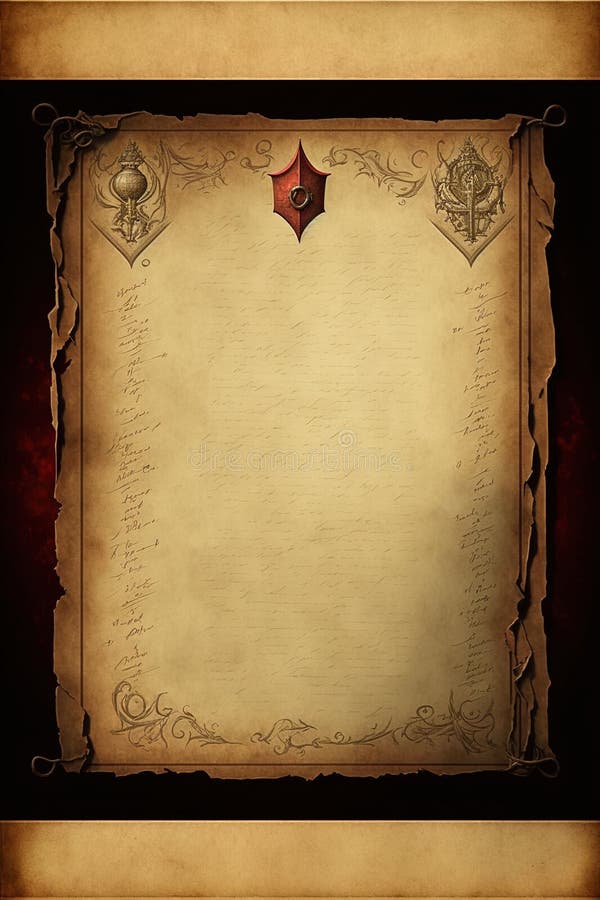 Medieval Paper Texture 009 - AI Generated Illustration Stock ...