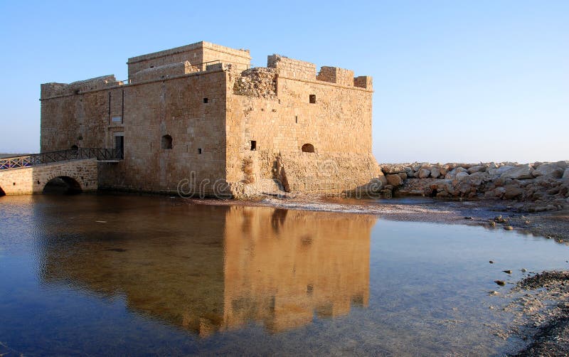 Medieval Paphos Castle stock image. Image of heritage - 2834019