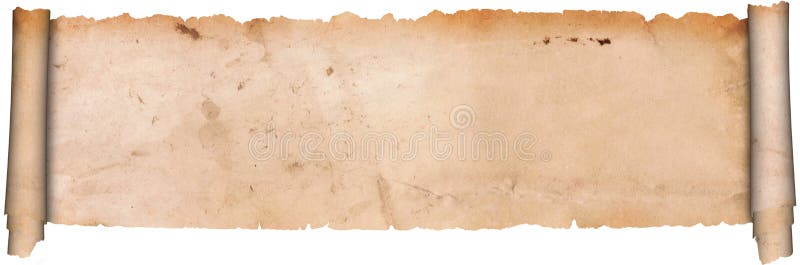 Medieval Parchment on White Background. Stock Illustration ...