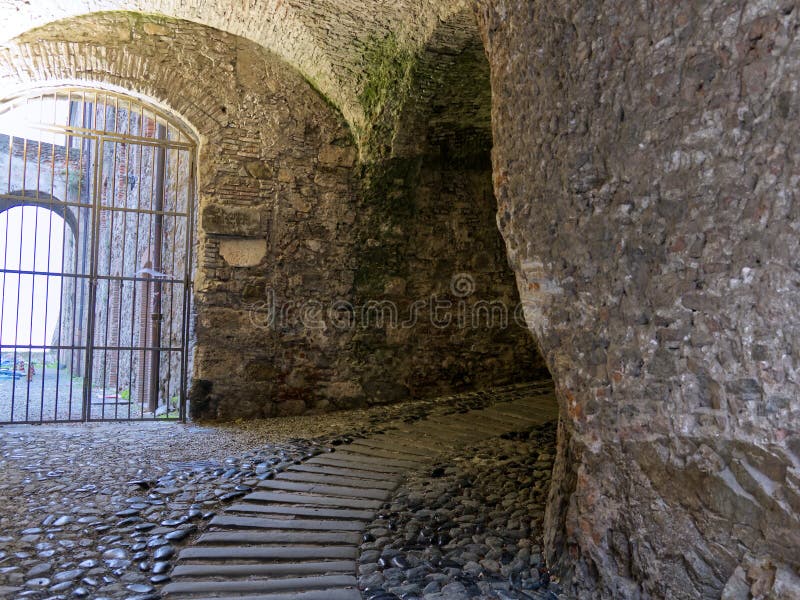 A Medieval Path Tiled with Stones Stock Photo - Image of architecture ...