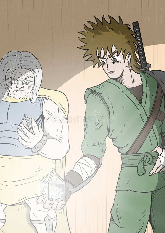 Medieval people scene stock illustration. Illustration of soldier ...