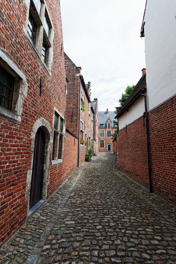 Medieval Quarter of the City of Leuven Stock Photo - Image of aged ...