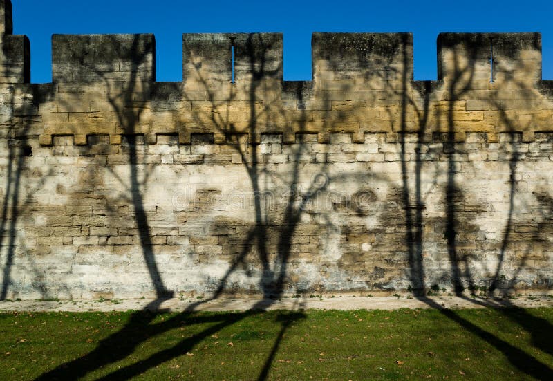Medieval rampart wall stock image. Image of wall, defense - 54886571