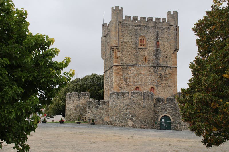Medieval Ramparts and Castle in Bragança - Portugal Stock Image - Image ...