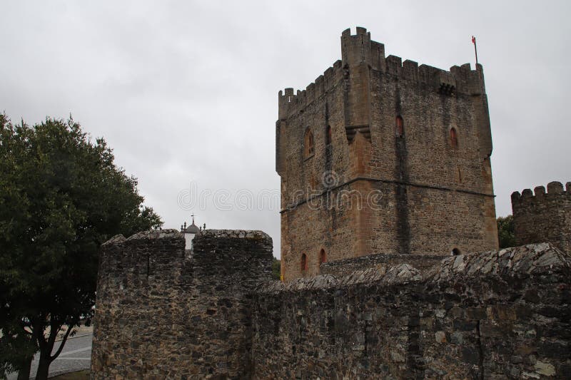 Medieval Ramparts and Castle in Bragança - Portugal Stock Image - Image ...