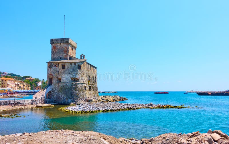 Rapallo Castle, Italy stock image. Image of landmark - 14374101