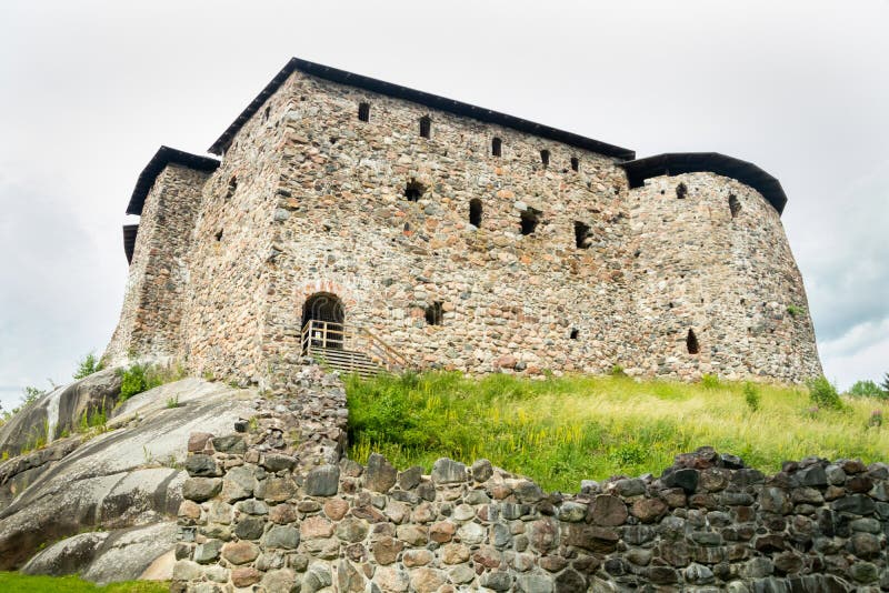 Medieval Raseborg Castle on a Rock in Finland at Summer Stock Photo ...