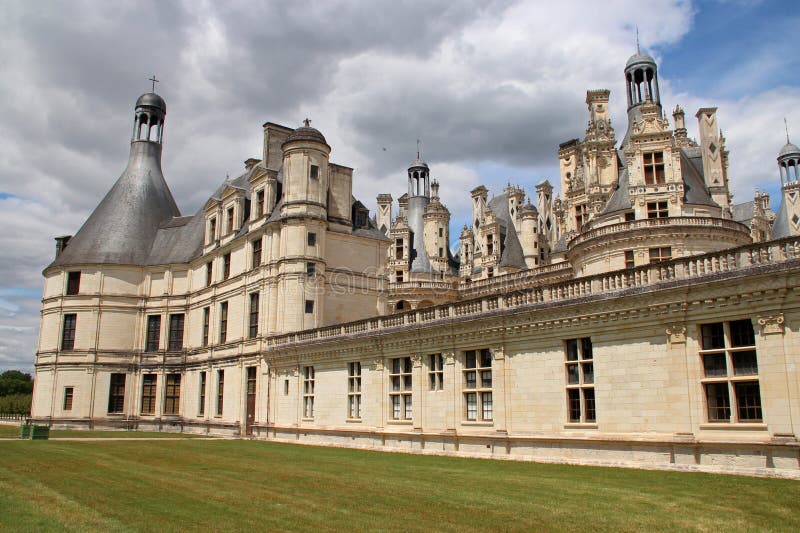 Medieval and Renaissance Castle in Chambord - France Editorial ...