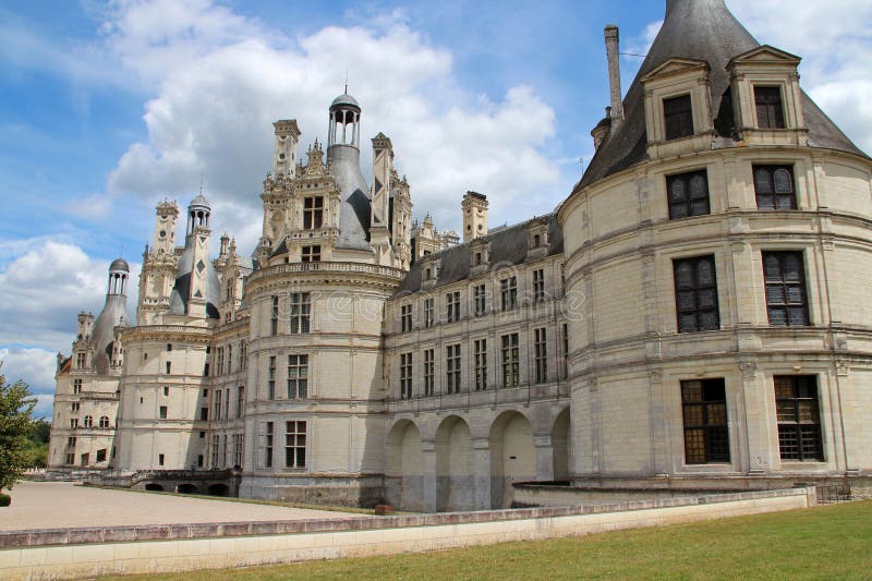 Medieval and Renaissance Castle in Chambord - France Editorial Stock ...