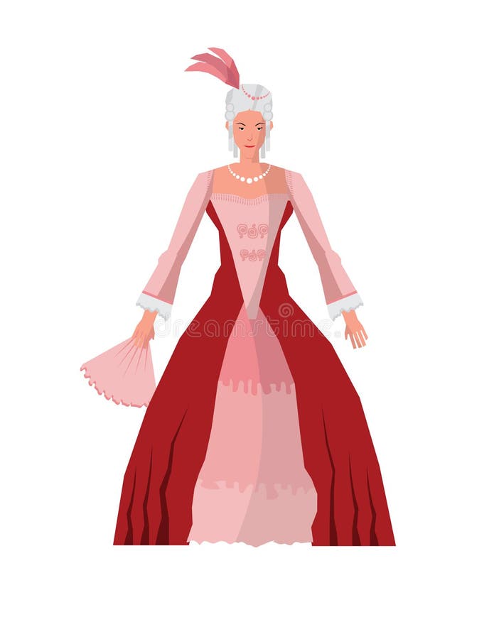 Rich Lady with Pet in Luxury Fur Isolated on White Stock Vector ...