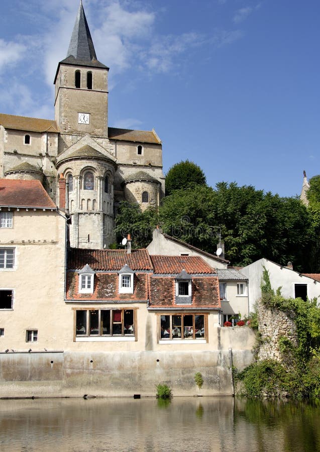 Medieval Riverside Village In France Picture. Image: 4490072