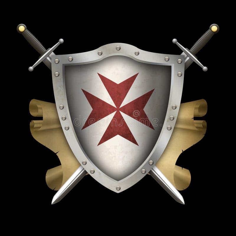 Shield Scroll Frame Background Stock Vector - Illustration of curl ...