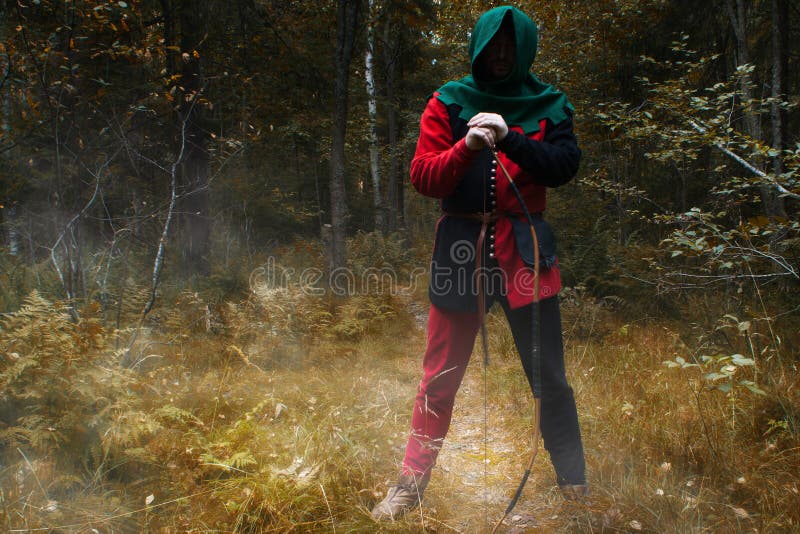 Medieval robber archer stock photo. Image of arrow, archer - 22210862