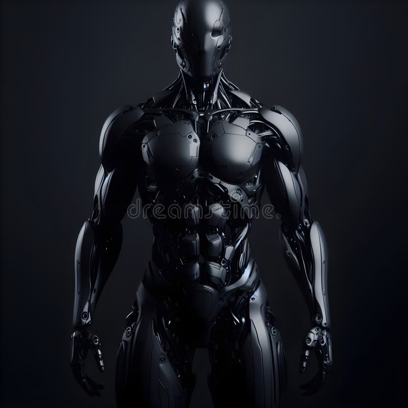 Medieval Robot Cyborg Warrior. Stock Illustration - Illustration of ...