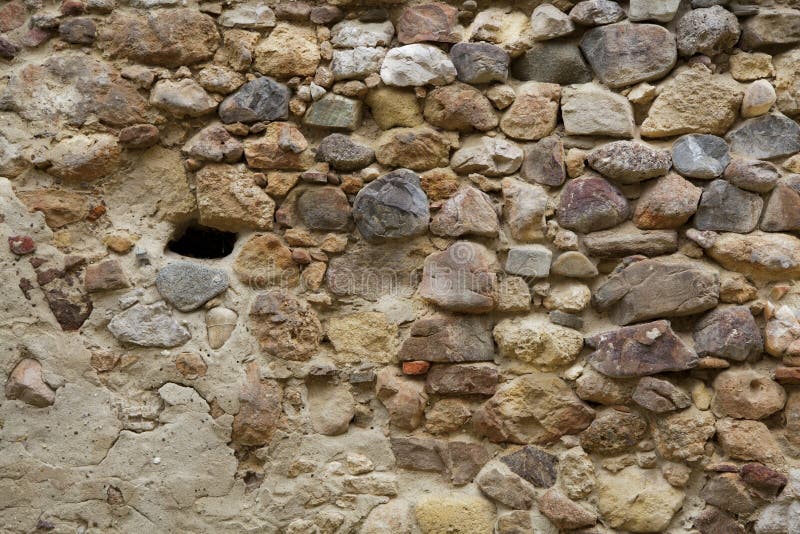Medieval rock wall stock image. Image of brick, masonry - 28259127