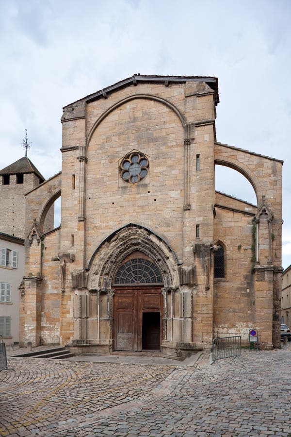 Medieval Roman Style Church Frontage Stock Photo - Image of stained ...