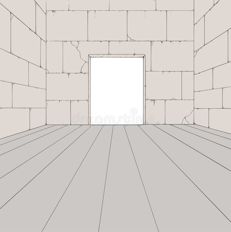 Medieval room draw stock vector. Illustration of cartoon - 318395535