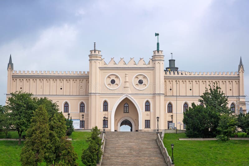 Medieval Royal Castle in Lublin Stock Image - Image of architectural ...