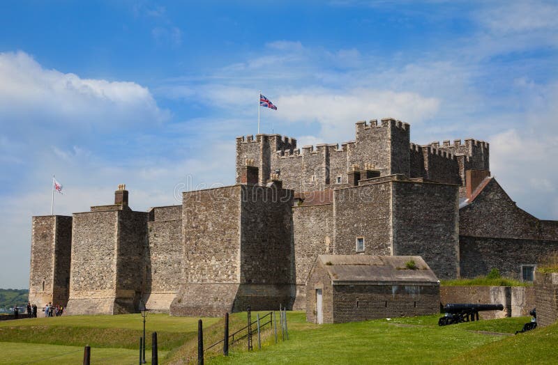 Castle on the Hill Above Dover, United Kingdom (UK) Stock Image - Image ...