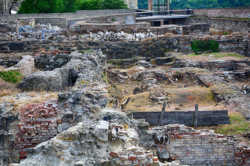 Medieval Ruins, Budapest, Hungary Stock Image - Image of city, historic ...