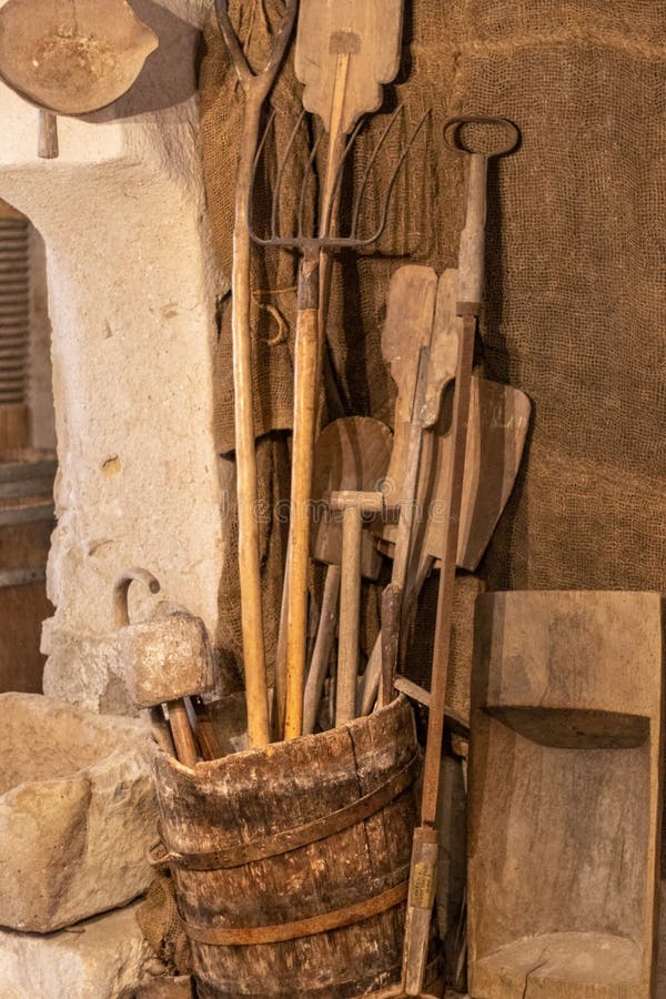 Medieval Scene. Medieval House with Decoration of that Time in Spain ...