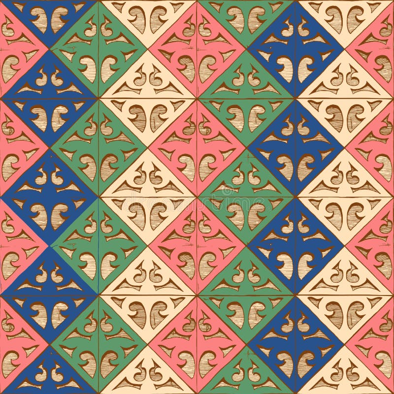 Medieval seamless ornament stock vector. Illustration of drawing ...