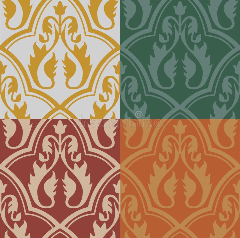 Medieval Seamless Pattern stock vector. Illustration of joust - 45936753