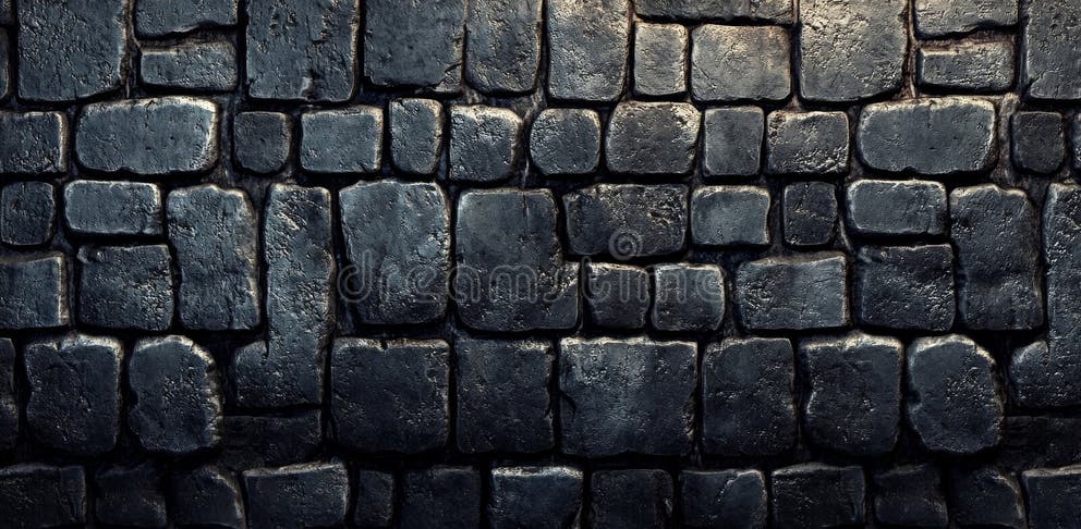 A Medieval Setting Showcasing a Stone Wall and a Gray Stone Wall Stock ...