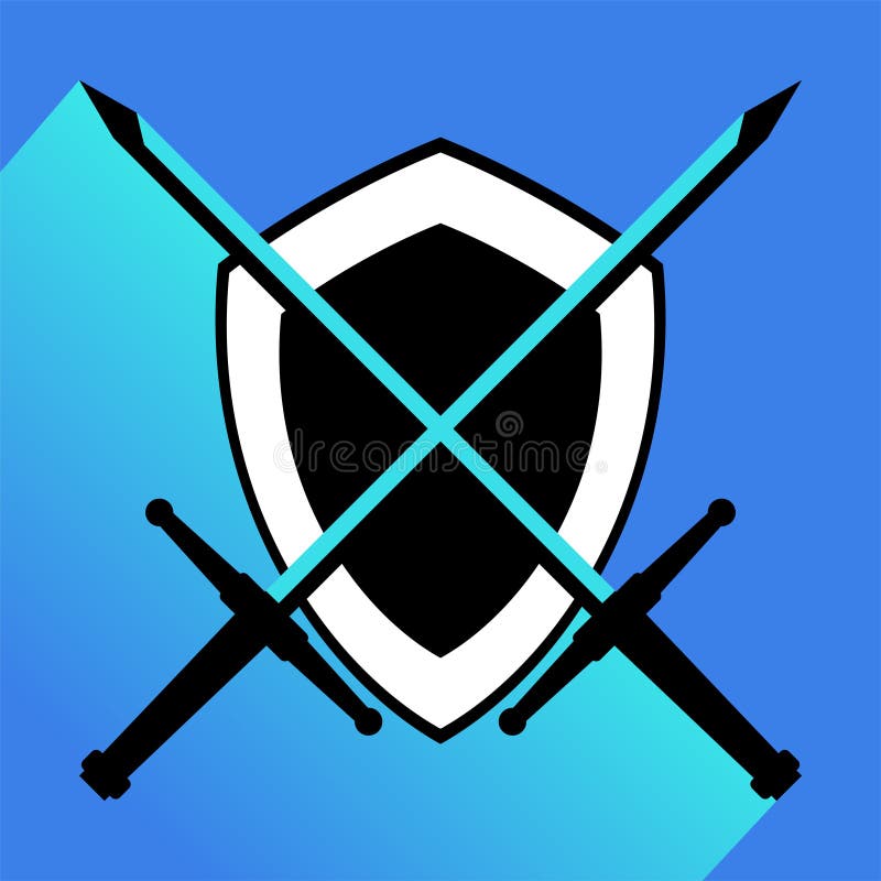 Medieval shield icon stock vector. Illustration of sign - 62987762