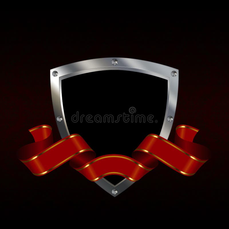 Red Shield Silver Riveted Border Stock Illustrations – 55 Red Shield ...