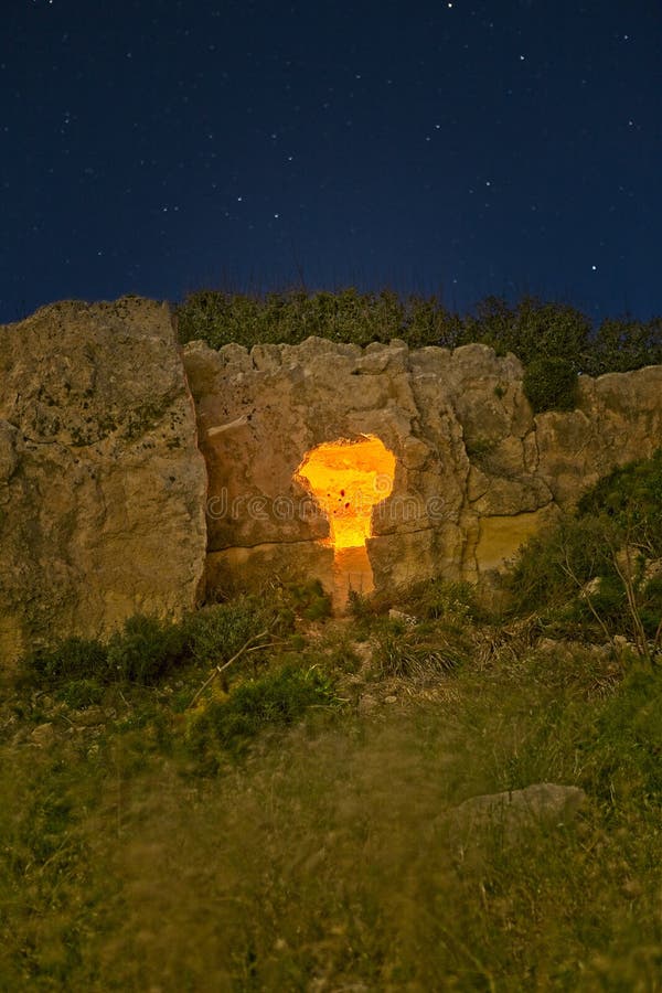 Medieval Shrine or Beacon in Malta Stock Image - Image of mediterranean ...