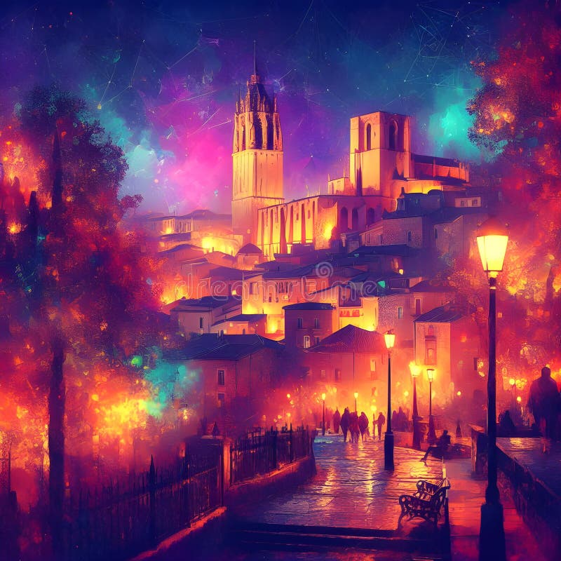 Medieval Spain 2 stock illustration. Illustration of spain - 295370230