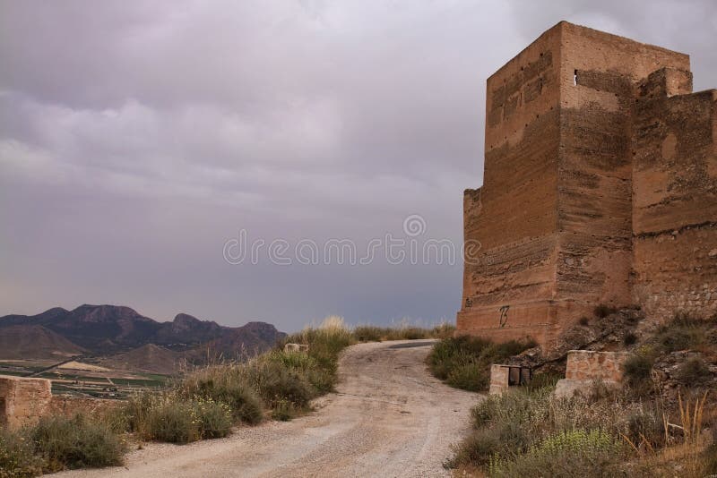 Medieval Spanish fortress stock image. Image of rural - 10708733