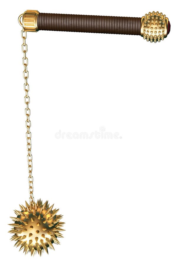 Medieval spiked mace stock illustration. Illustration of medieval ...