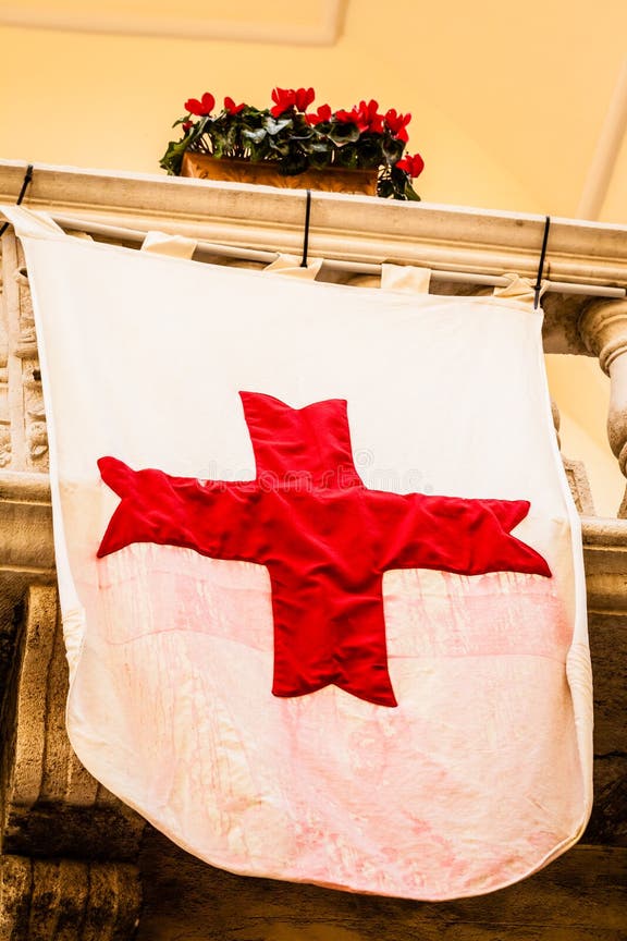 Medieval standard stock photo. Image of glory, order - 38486148