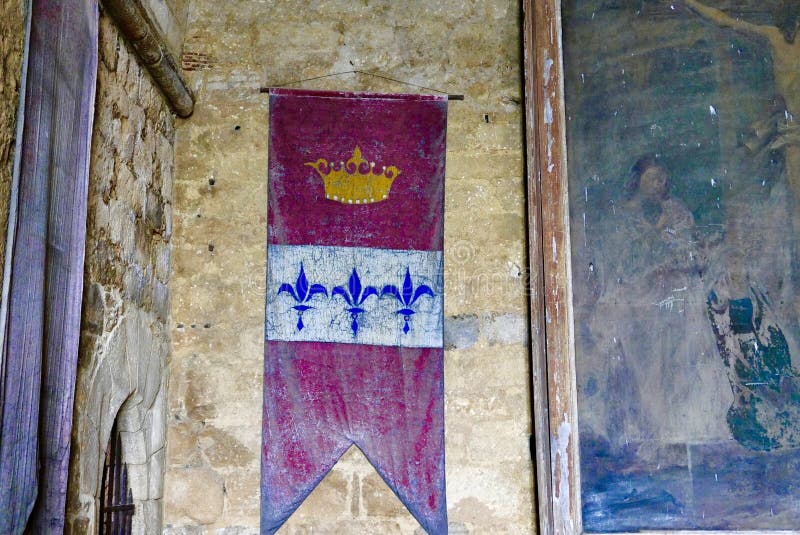 Medieval standard editorial stock photo. Image of dordogne - 112726488