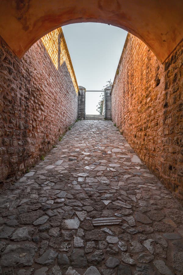 Medieval stone arch gate stock image. Image of medieval - 192092473