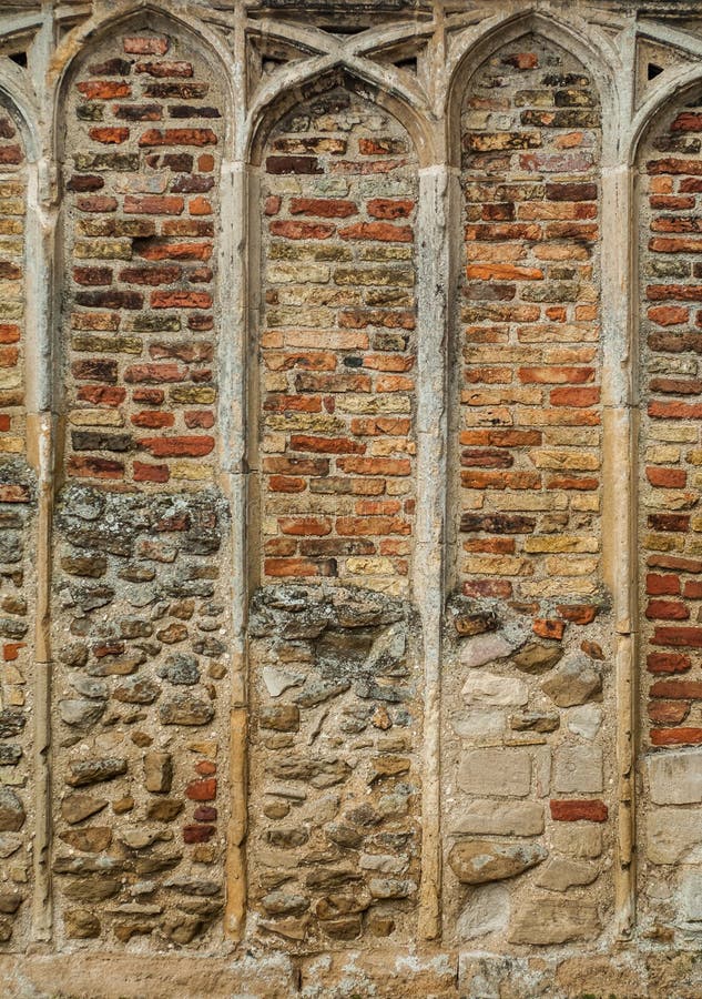 Medieval Stone and Brick Work Stock Photo - Image of eclesiastical ...