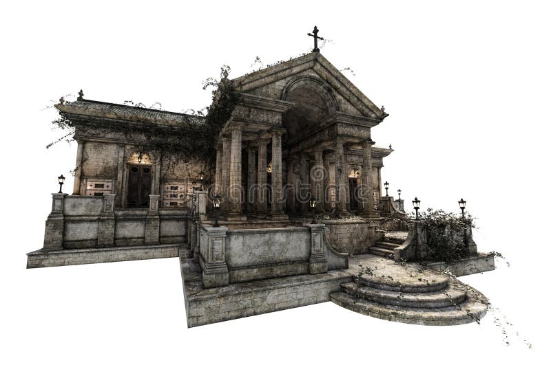 Medieval Stone Building Fantasy Architecture, 3D Illustration, 3D ...