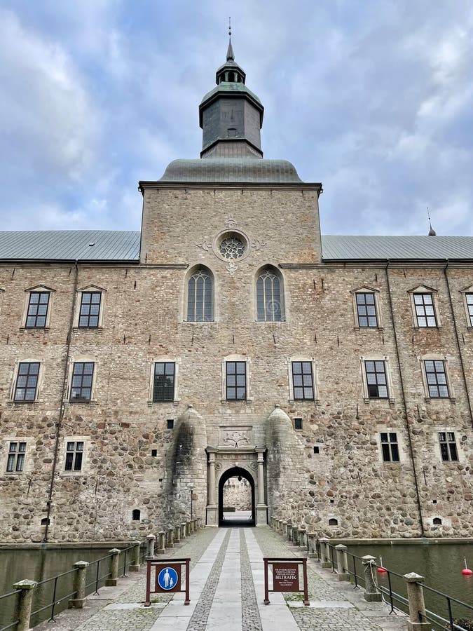 Vadstena Castle in Vadstena, Sweden. the Entrance in Vadstena Castle ...