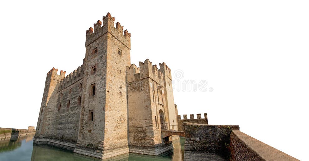 Castello Scaligero (Scaligero Castle) in Sirmione (Lake Garda, Italy ...