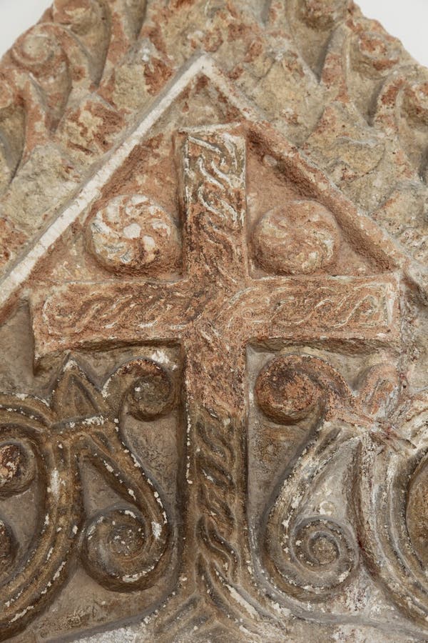 Medieval stone cross stock photo. Image of believer - 190565540