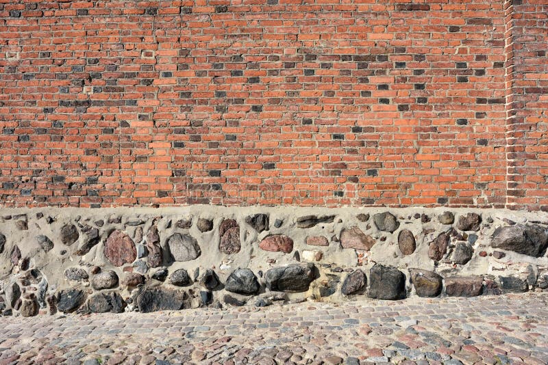 Medieval stone wall stock image. Image of castle, backdrop - 191097091