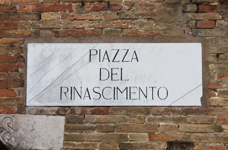 Medieval Street Sign in Urbino Stock Image - Image of aged, monument ...