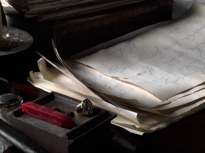 Medieval writing desk stock photo. Image of desk, writing - 36332240